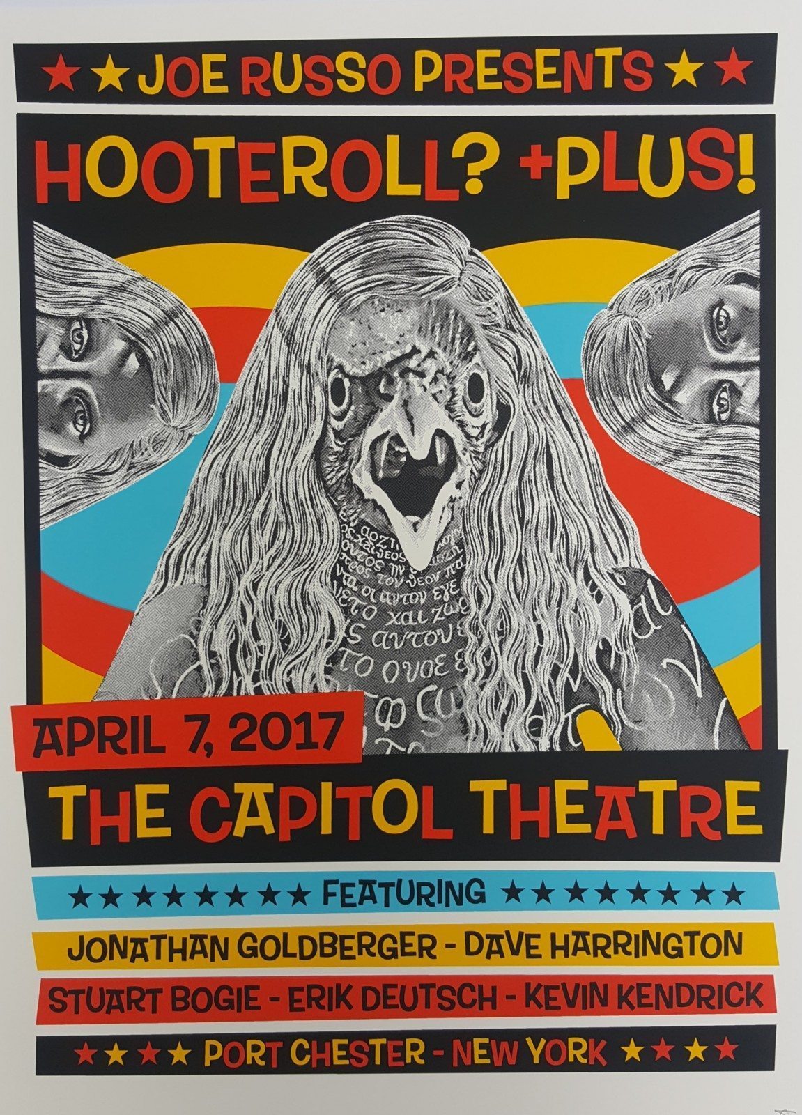 Joe Russo Presents Hooteroll show poster - John Warner Studios