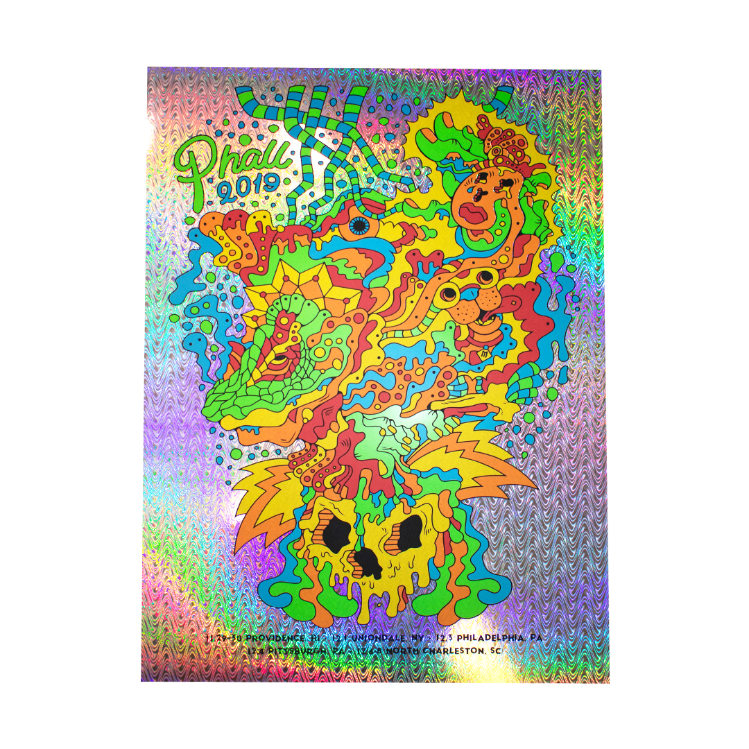 Phall 2019 tour poster - FOiL - John Warner Studios